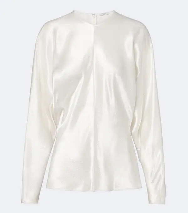 FFORME Sylvie Satin Top - White