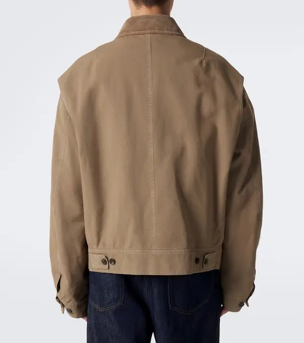Dries Van Noten Corduroy-trimmed Cotton Field Jacket