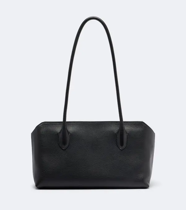 THE ROW Terrasse Leather Shoulder Bag - Black