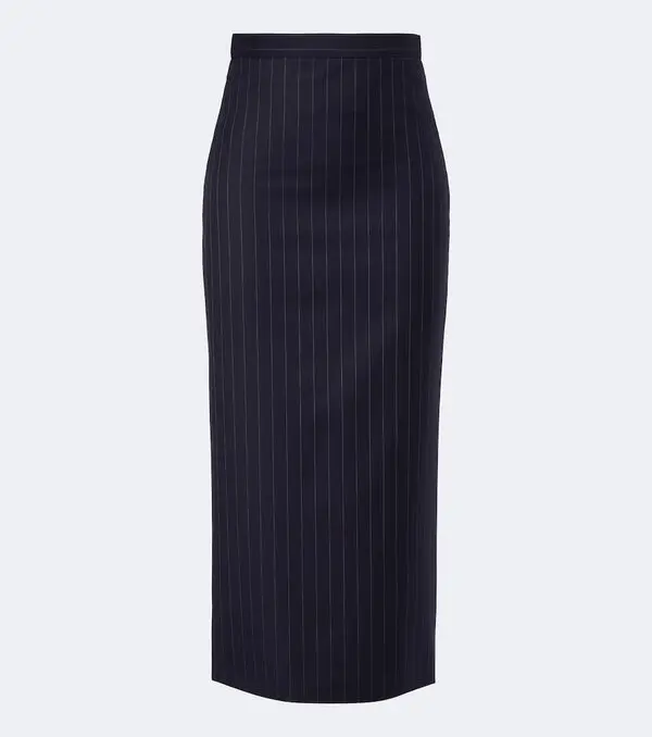Givenchy Pinstripe Wool Pencil Skirt