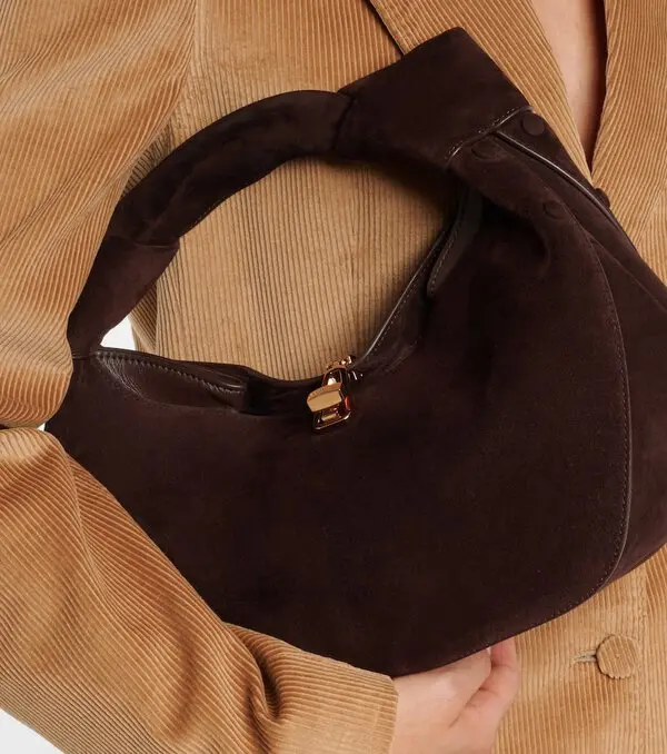 Gabriela Hearst Antonia Mini Suede Top Handle Bag