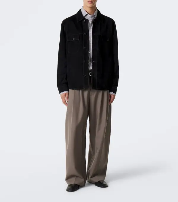 Sunspel Suede Overshirt