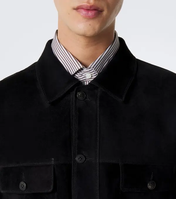 Sunspel Suede Overshirt