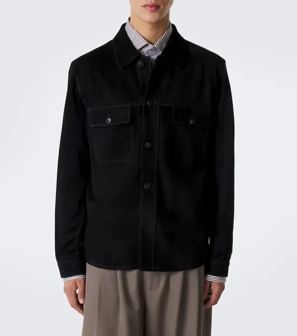 Sunspel Suede Overshirt
