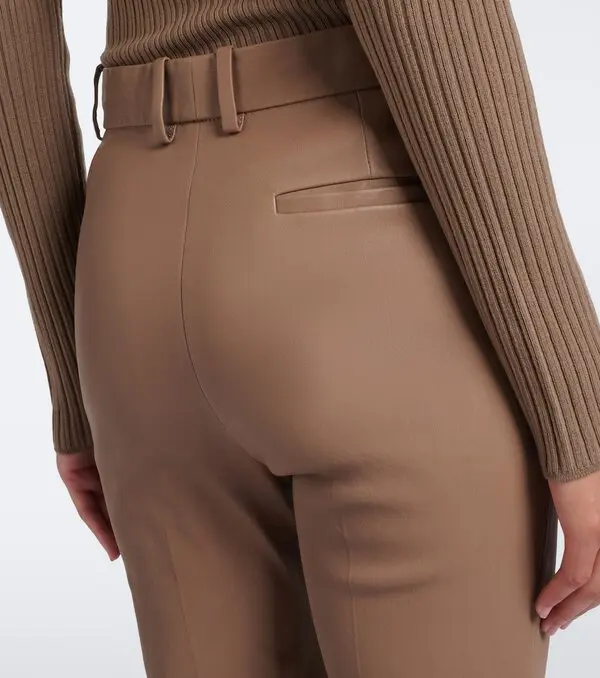 JOSEPH Tafira Leather Flared Pants