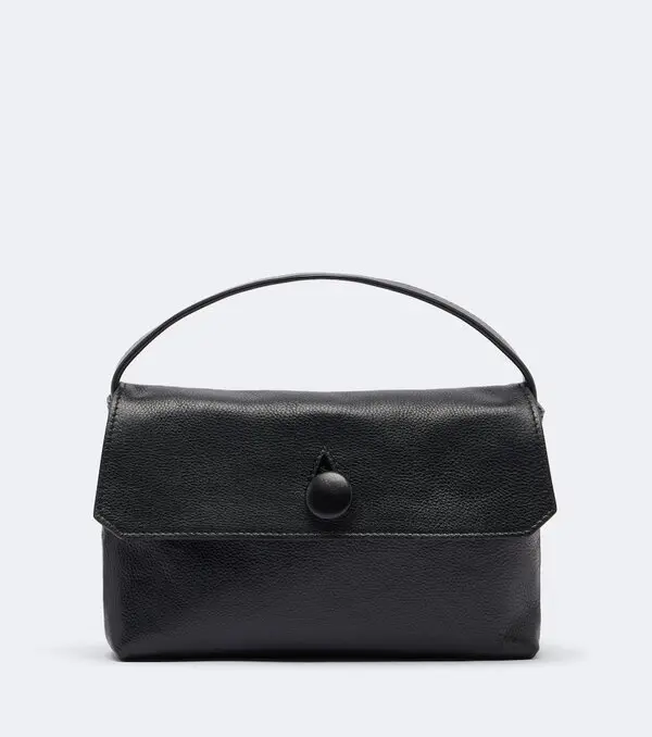 THE ROW Sally Small Leather Top-handle Bag - Black