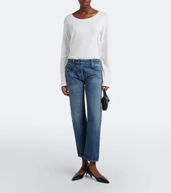 THE ROW Sally Small Leather Top-handle Bag - Black