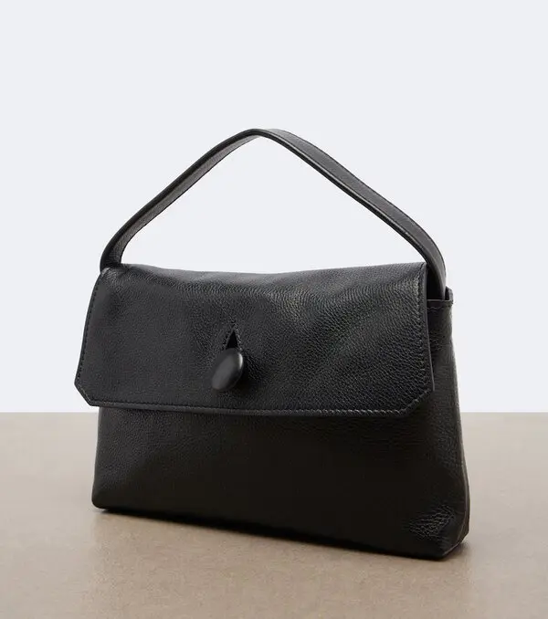 THE ROW Sally Small Leather Top-handle Bag - Black