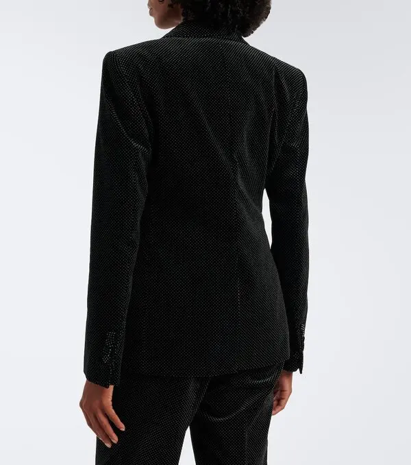 TOM FORD Polka-dot Cotton Velvet Blazer