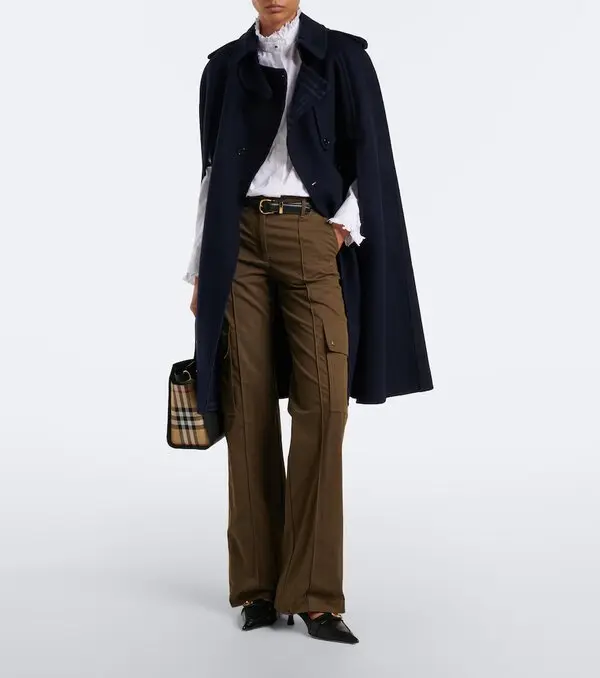 Burberry Cotton-blend Gabardine Cargo Pants