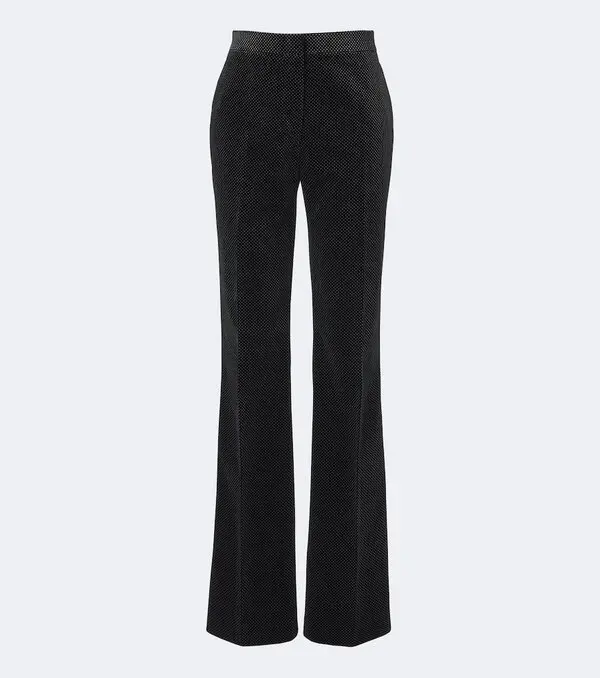 TOM FORD Polka-dot Cotton Velvet Straight Pants