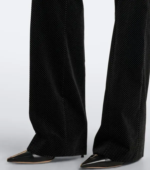 TOM FORD Polka-dot Cotton Velvet Straight Pants
