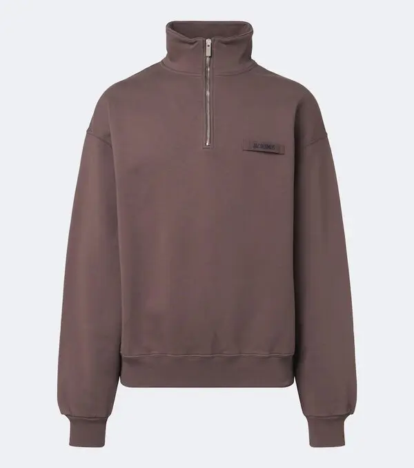 Jacquemus Camionneur Half-zip Cotton Jersey Sweatshirt