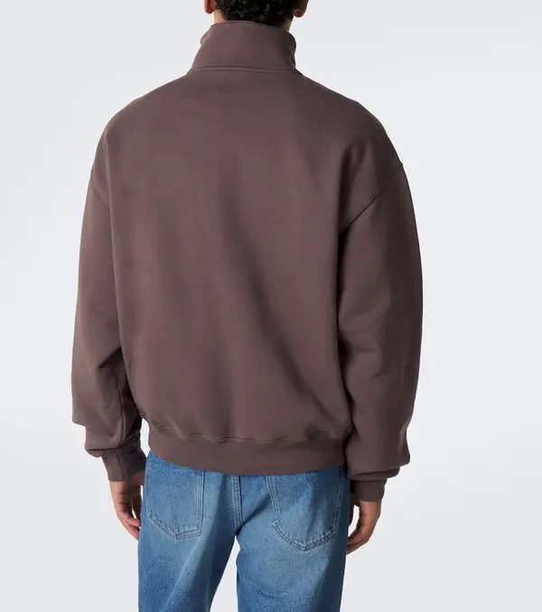 Jacquemus Camionneur Half-zip Cotton Jersey Sweatshirt