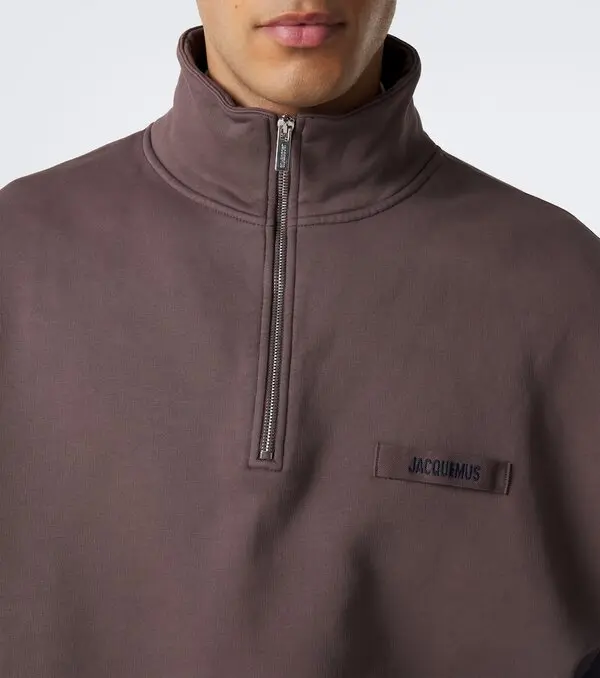 Jacquemus Camionneur Half-zip Cotton Jersey Sweatshirt