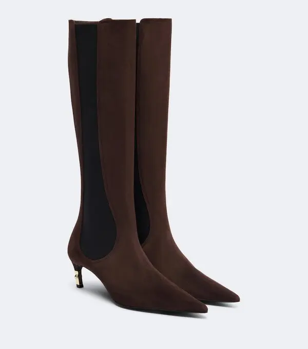 Gucci Eva Suede Knee-high Boots