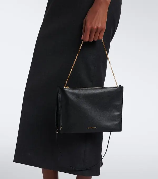 Givenchy Voyou Mini Embellished Leather Pouch