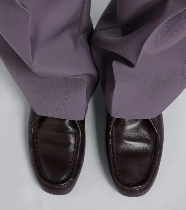 JIL SANDER Hood Leather Lace-up Shoes