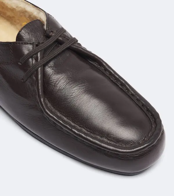 JIL SANDER Hood Leather Lace-up Shoes