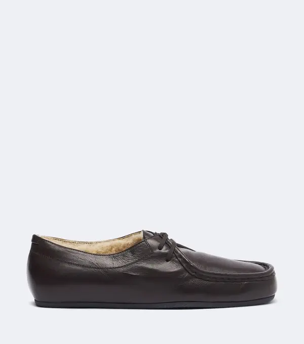 JIL SANDER Hood Leather Lace-up Shoes