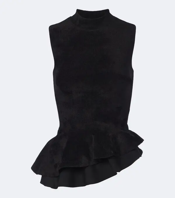 Roland Mouret Peplum Top - Black