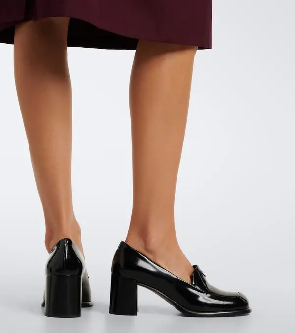Prada Patent Leather Loafer Pumps