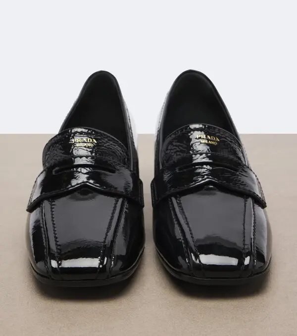 Prada Patent Leather Loafer Pumps