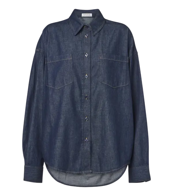 THE FRANKIE SHOP Deira Denim Shirt - Blue