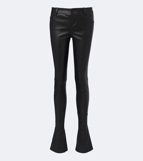 Gucci Leather Slim Pants