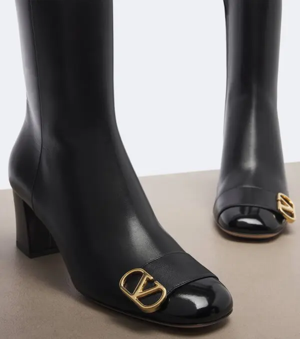 Valentino Garavani Veeside Leather Ankle Boots