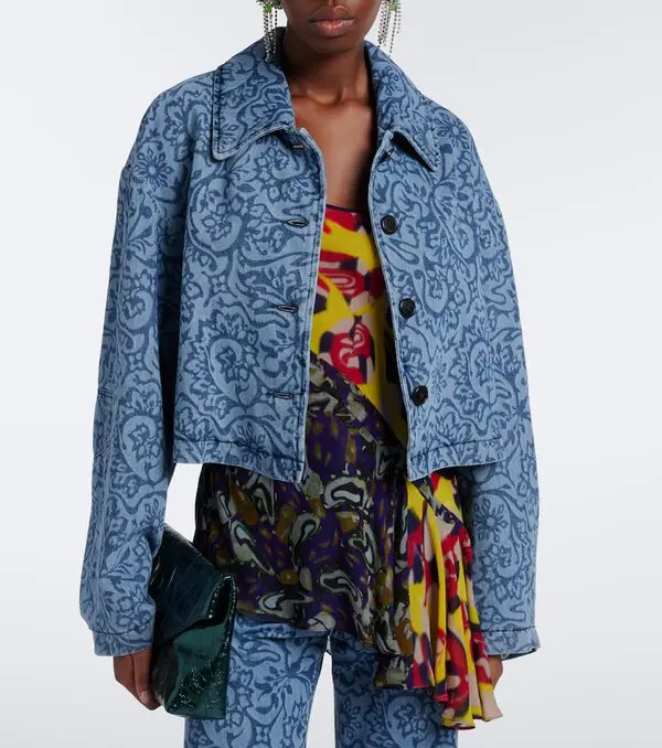 Dries Van Noten Floral Denim Jacket