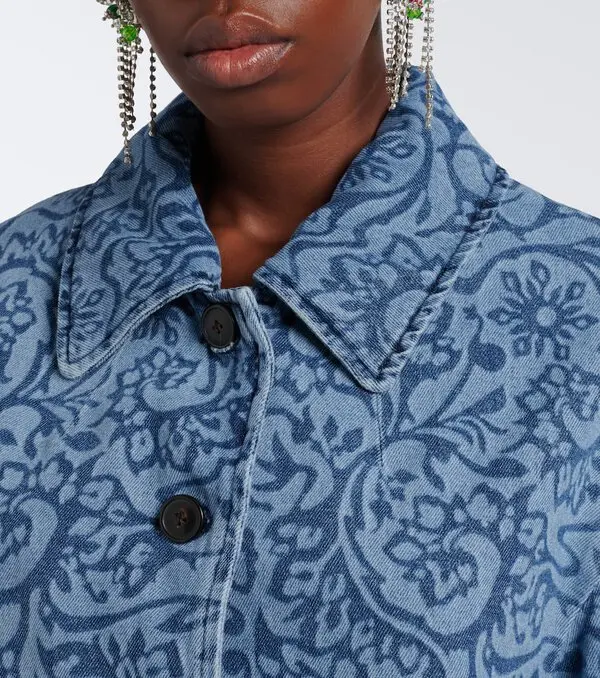 Dries Van Noten Floral Denim Jacket