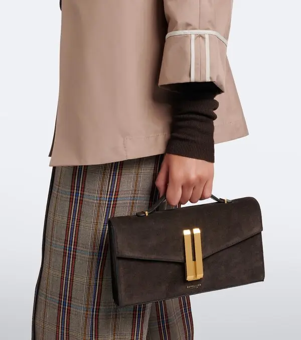 DEMELLIER Vancouver Suede Clutch