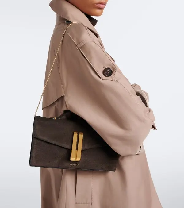 DEMELLIER Vancouver Suede Clutch