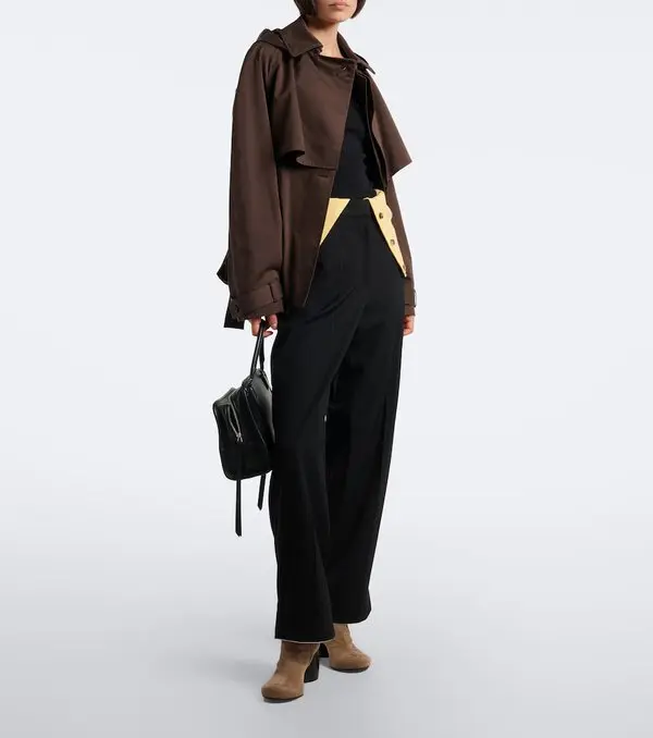 Loewe Oval Suede Ankle Boots