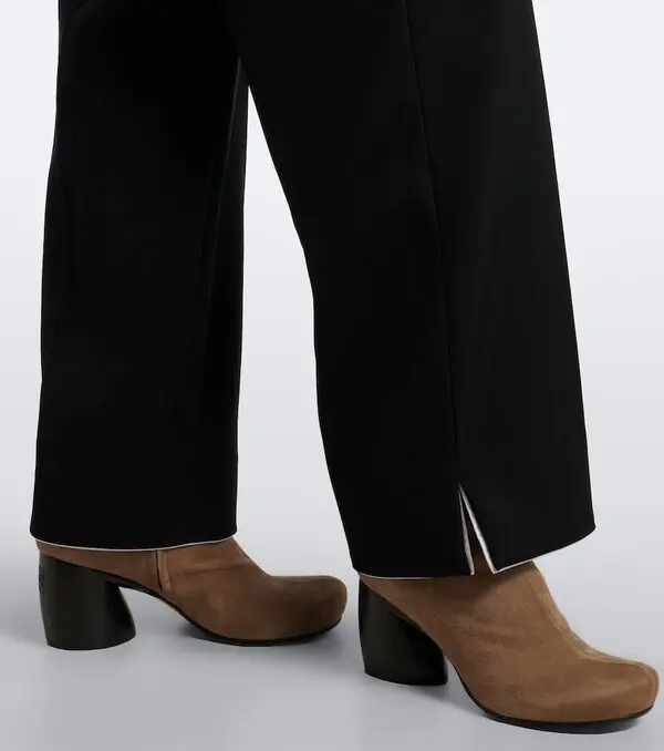 Loewe Paneled Wool Wide-leg Pants
