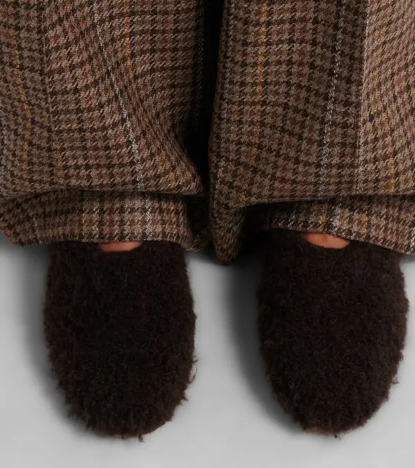 Gabriela Hearst Emperor Shearling Ballet Flats - Brown