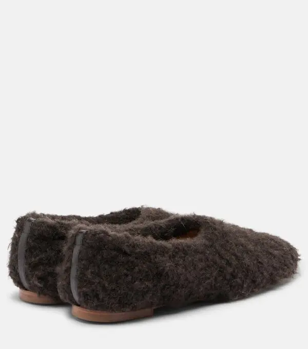 Gabriela Hearst Emperor Shearling Ballet Flats - Brown