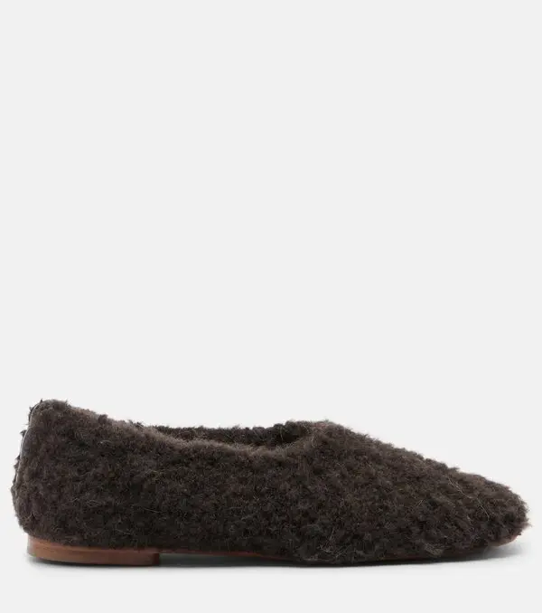 Gabriela Hearst Emperor Shearling Ballet Flats - Brown