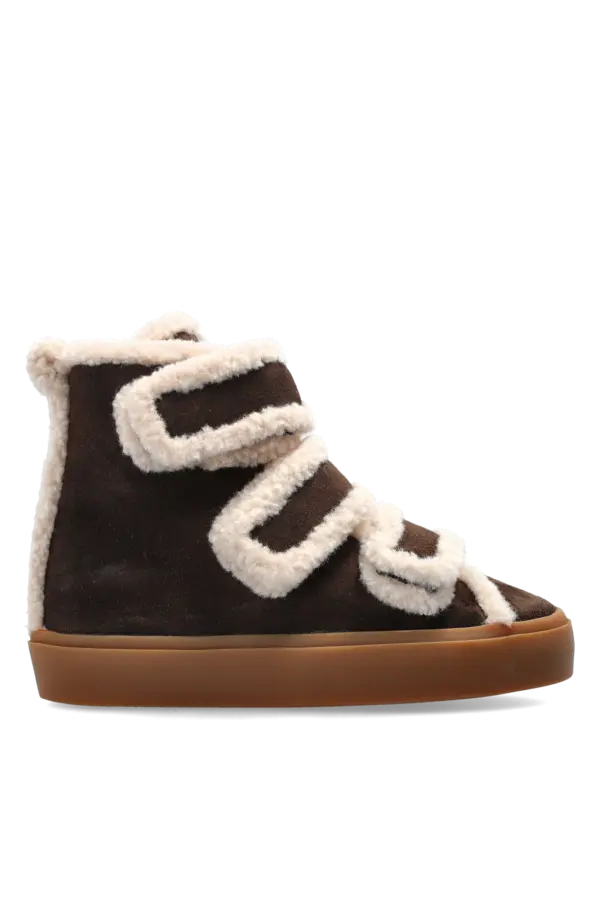 Inuikii Shearling Velcro Wedge” Wedge Shoes