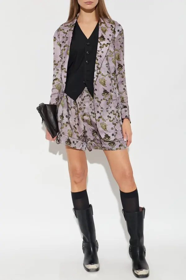 R13 Floral Print Shorts