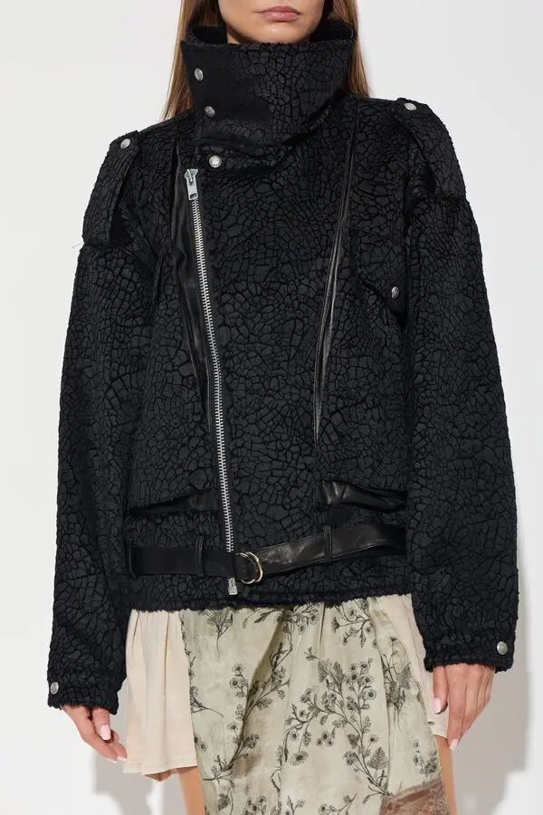 R13 Jacket With Vintage Effect