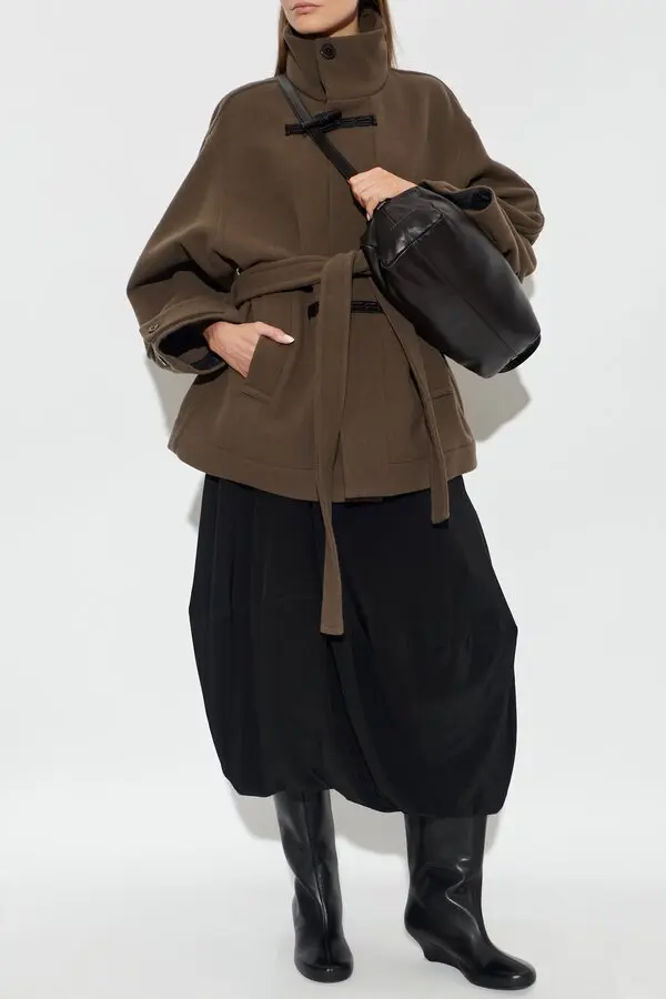 LEMAIRE Short Wool Coat With Belt