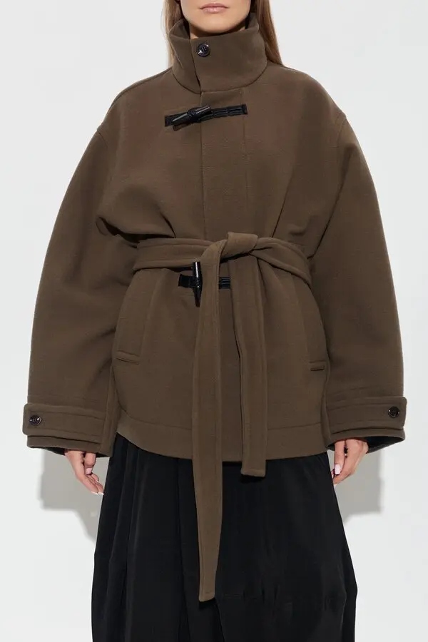 LEMAIRE Short Wool Coat With Belt