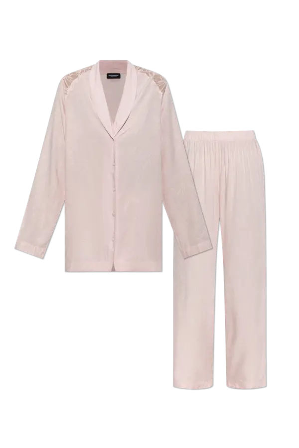 Emporio Armani Two-piece Floral Pyjamas - Pink