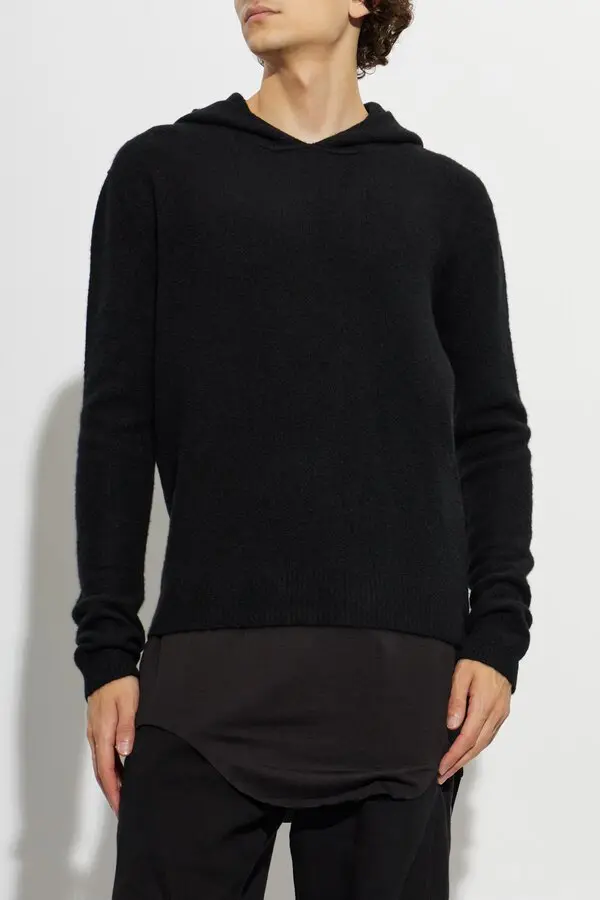 Rick Owens Cashmere Hoodie Sweater