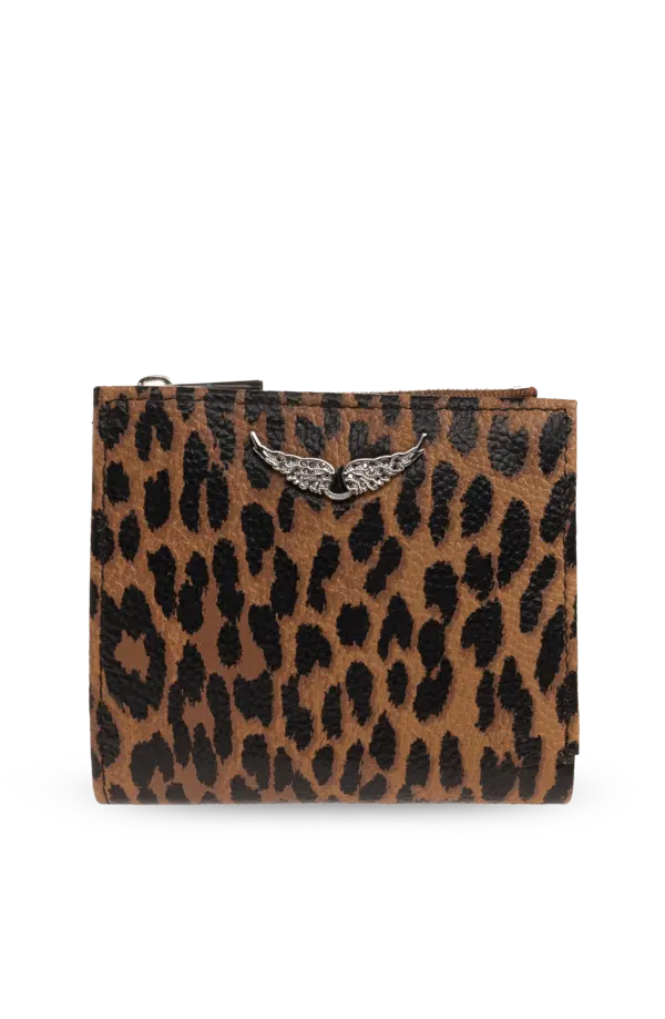Zadig&Voltaire Leather Wallet With Logo Appliqu