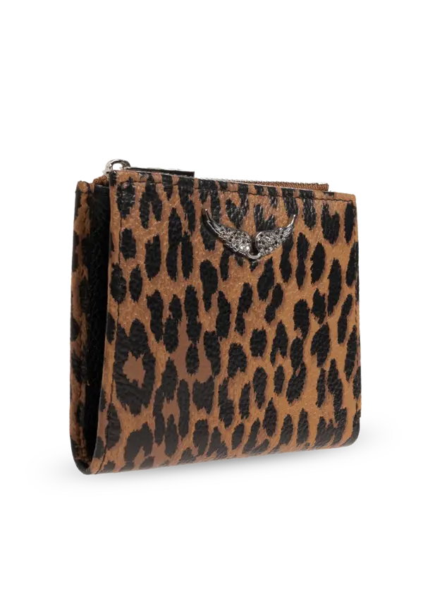 Zadig&Voltaire Leather Wallet With Logo Appliqu