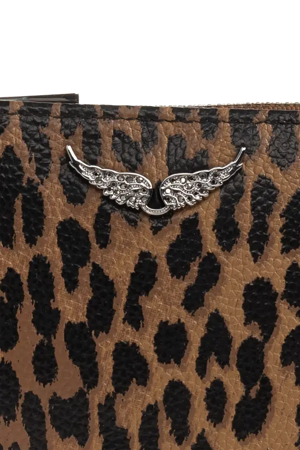Zadig&Voltaire Leather Wallet With Logo Appliqu