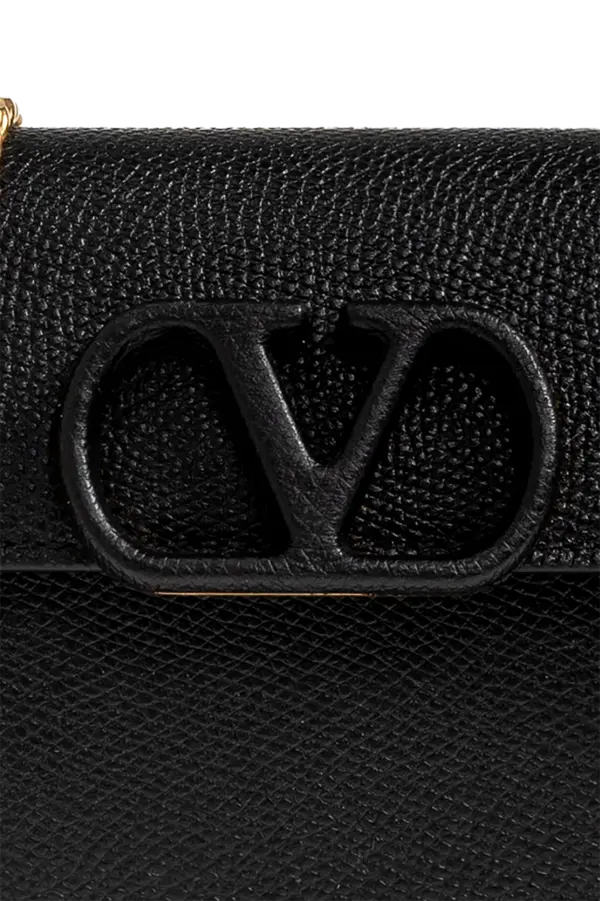 Valentino Garavani Leather Wallet With Chain
